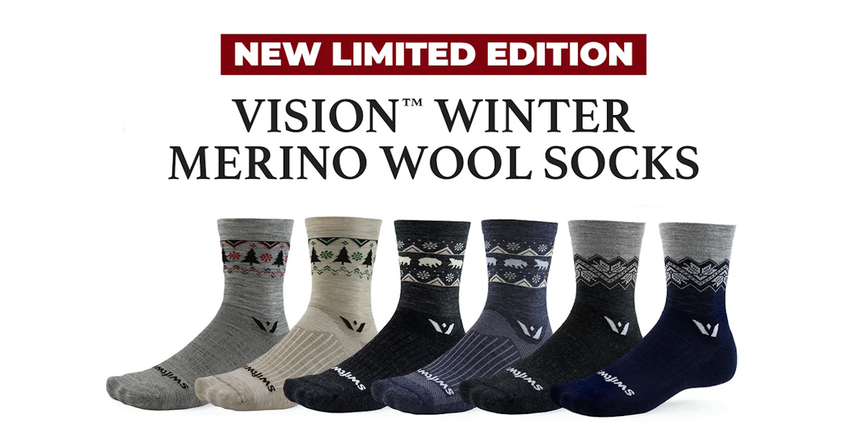 Swiftwick Holiday Season Limited Edition Vision Five Winter Socks – The ...